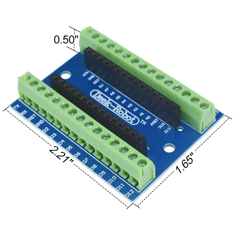 Aideepen 2PCS ESP32 DC 5V Dual-core WL with OV2640 Camera TF Card Module+5pcs Nano Screw Terminal Adapter