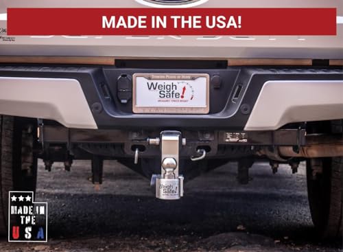 Adjustable Trailer Hitch, Adjustable Ball Mount, Truck Ball Hitch, Aluminum Trailer Tow Hitch w/Built in Scale for Anti Sway, 12,500 lbs GTW - Weigh Safe