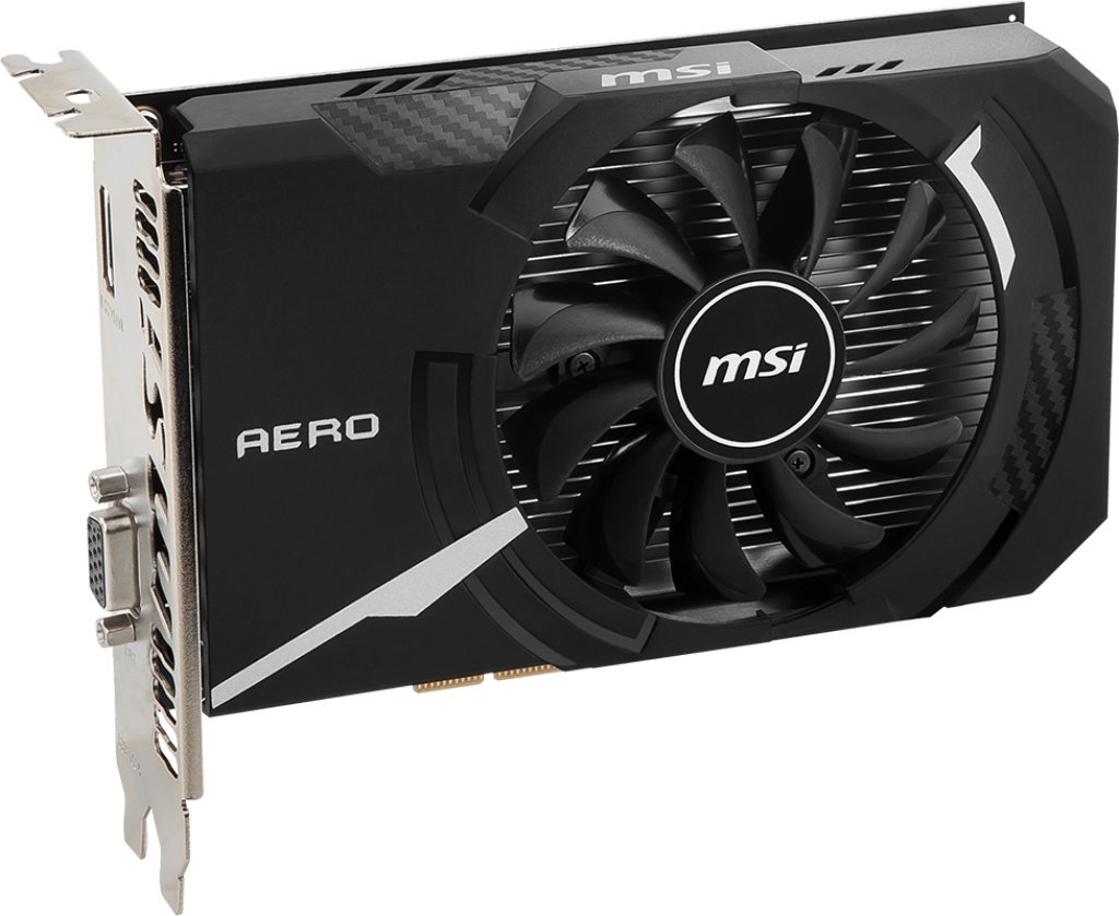 MSI GAMING GeForce GT 1030 2GB GDRR4 64-bit HDCP Support DirectX 12 ITX OC Graphics Card (GT 1030 AERO ITX 2GD4 OC)