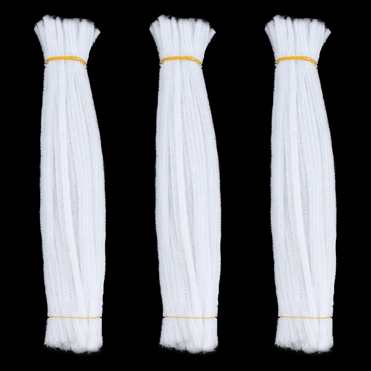 HAO SHENG YI Pipe Cleaners 300 PCS Craft Chenille Stems for DIY Art Creative Crafts Decorations(White)