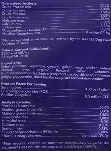 Get Naked Grain Free 1 Pouch 6.2 Oz Digestive Health Dental Chew Sticks, Small