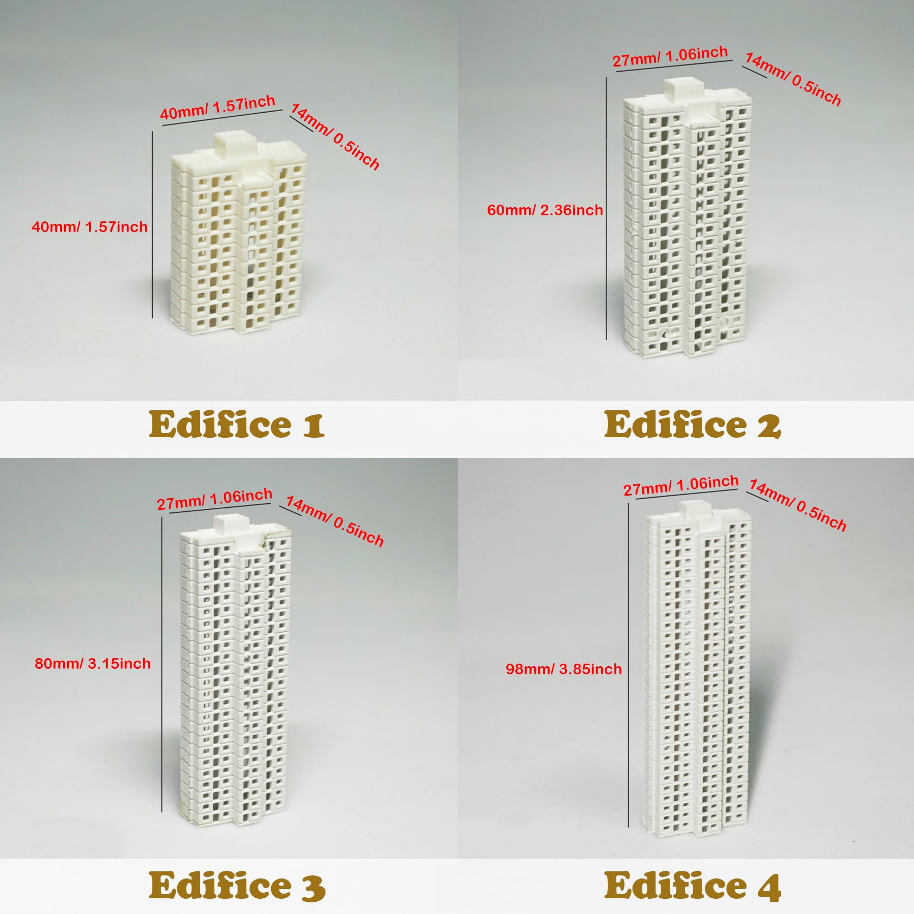 Attuslla Building Material Model Building Model for Home Decor Sand Tray Miniatures Garden Statue Model Mini Garden Decor Sand Table Model Building Kit Sand Table Decor (6 PCS 1:800)