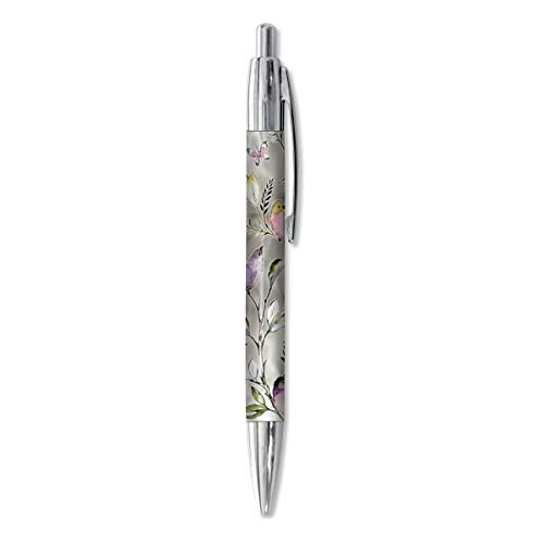 Punch Studio with Boxed Pen with Birds, Black (43824)