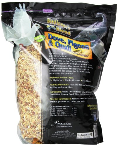 F.M. Brown'S Bird Lover'S Blend Dove Food For Pets, 5-Pound