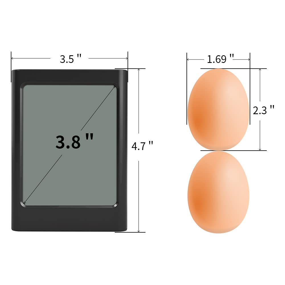 Digital Hygrometer Indoor Thermometer Humidity Meter Room Thermometer with Temperature and Humidity Monitor (Black)