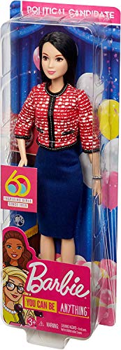 Barbie Political Candidate Doll, Tall Black-Haired Doll for 3 to 7 Year Olds