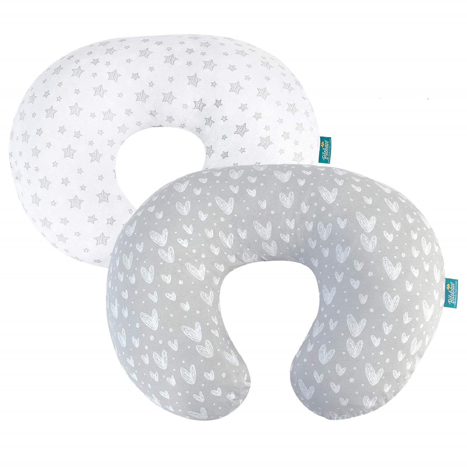 Bassinet Sheets & Nursing Pillow Cover Compatible with Boppy Pillow