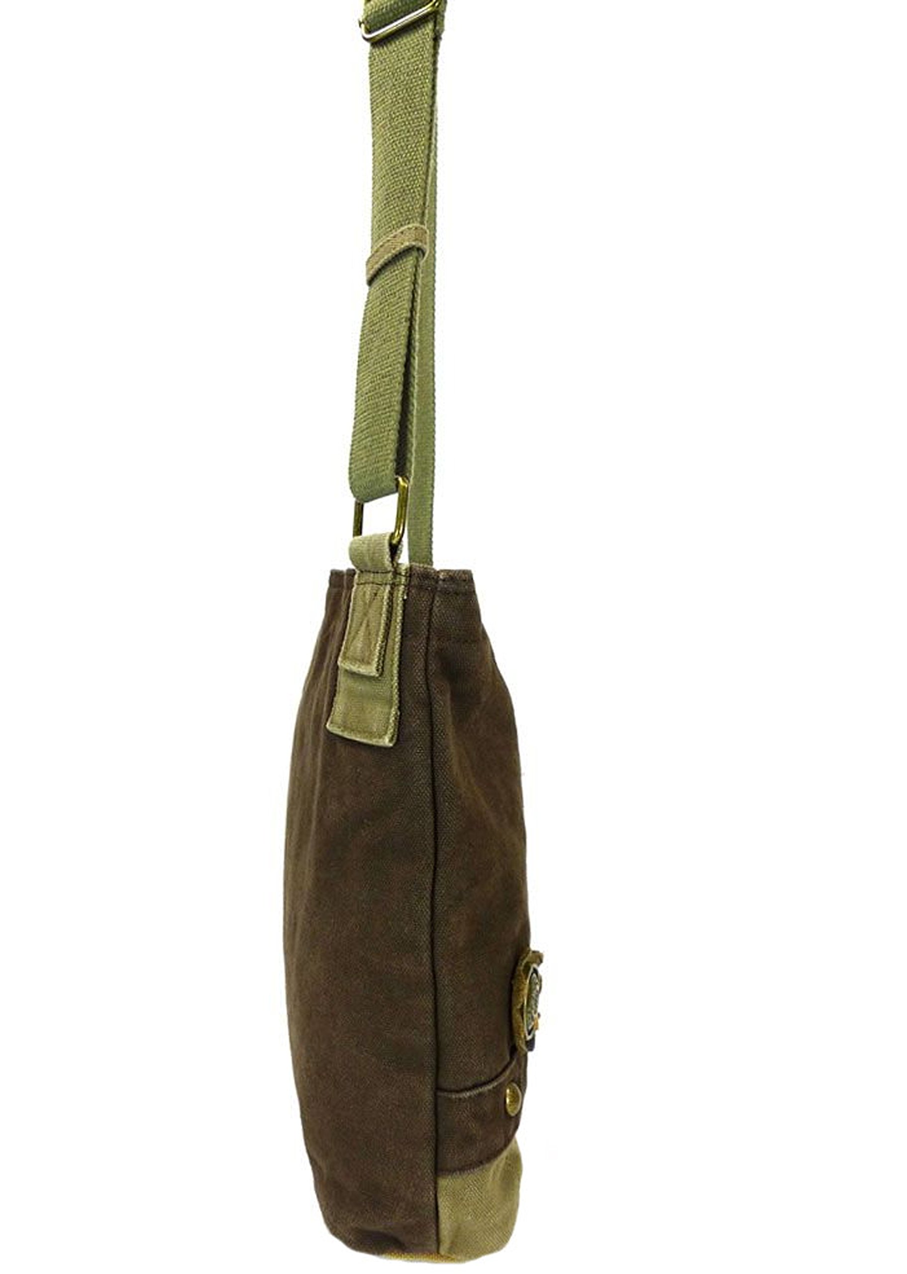 Chala Paw Print Patch Crossbody Handbag (Ivory/Brown)