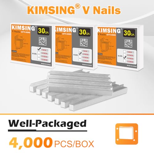 7MM V-Nails 30 Gauge 10.3mm Diameter 7mm Length UNI Hard Wood Type V Nails for V1015 Picture Frame Nailer 4,000 PCS/BOX