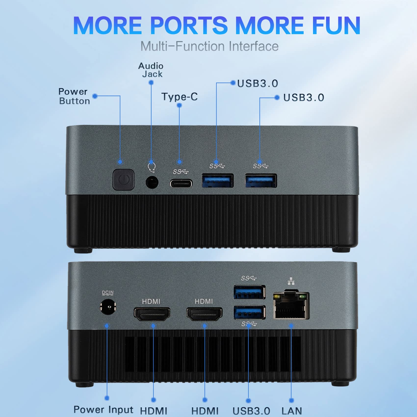 ATOPNUC Mini PC Windows 11 Pro, Intel i5-8279U 4.1Ghz Mini Desktop Computers 16GB DDR4 RAM 512GB M.2 SSD 4C/8T Dual 4K HDMI 2.5G/5.0G WiFi5 USB3.0 BT5.0 Micro Desktop PC Business Home Office Use