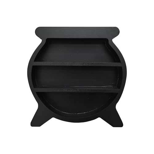Ashland 9" Black Cauldron Shelves Halloween Home Decor