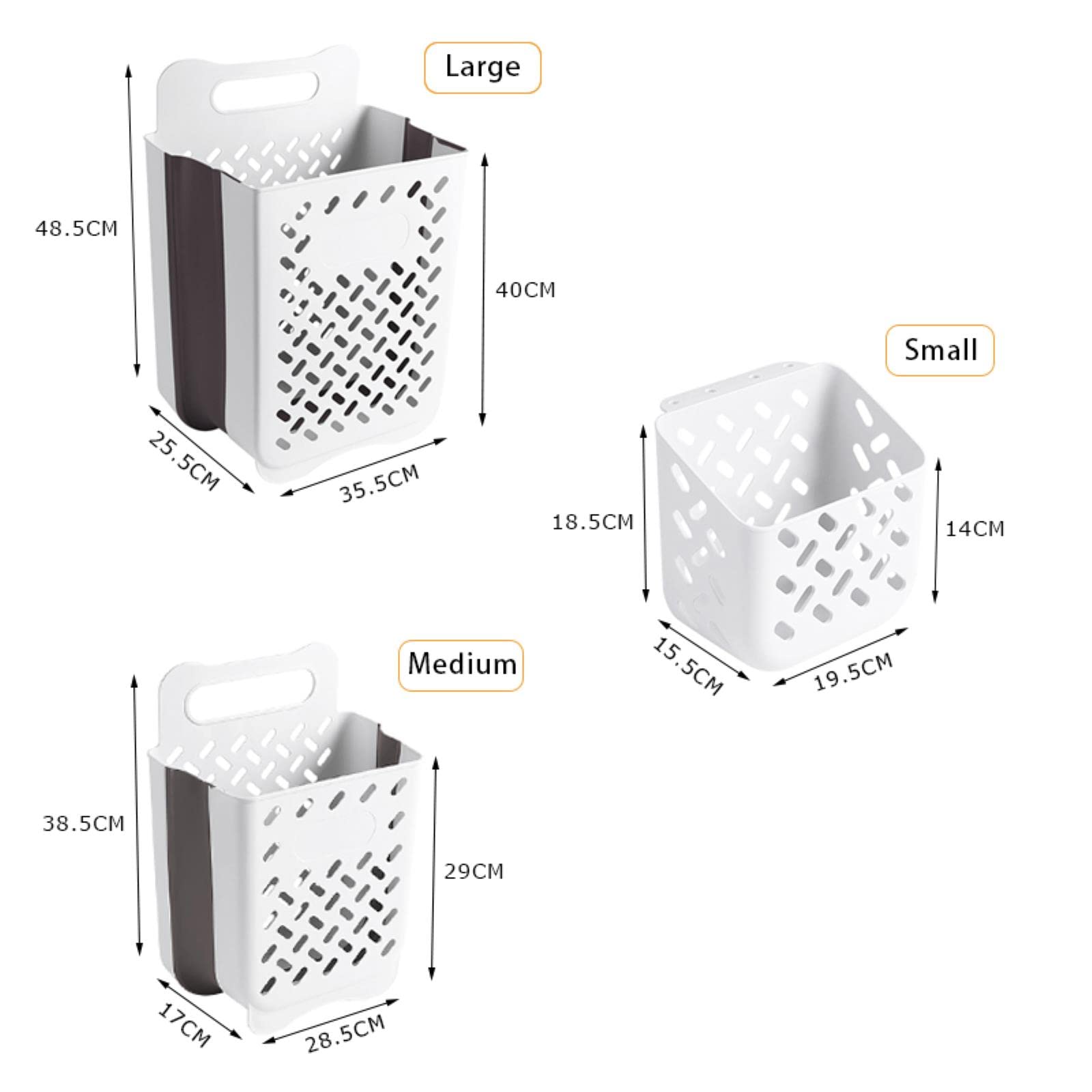 Bathroom Folding Dirty Clothes Storage Basket Laundry Basket Household Wall Hanging Large Portable Punch-Free Put Clothes Bucket