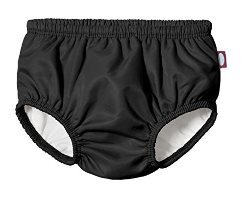 Made in USA Baby Girls and Boys Swim Diaper Cover Reusable Leakproof for Swimming Pool Lessons Beach, Black, 5