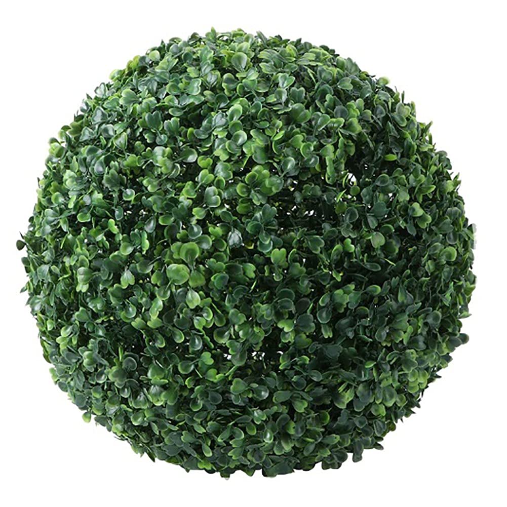 Ochine Topiary Ball Artificial Outdoor Boxwood Decorative Balls Artificial Plant Faux Topiary Ball Hanging Green Plants Garden Tree Wedding Party Decor Front Porch Topiary Indoor Outdoor Home