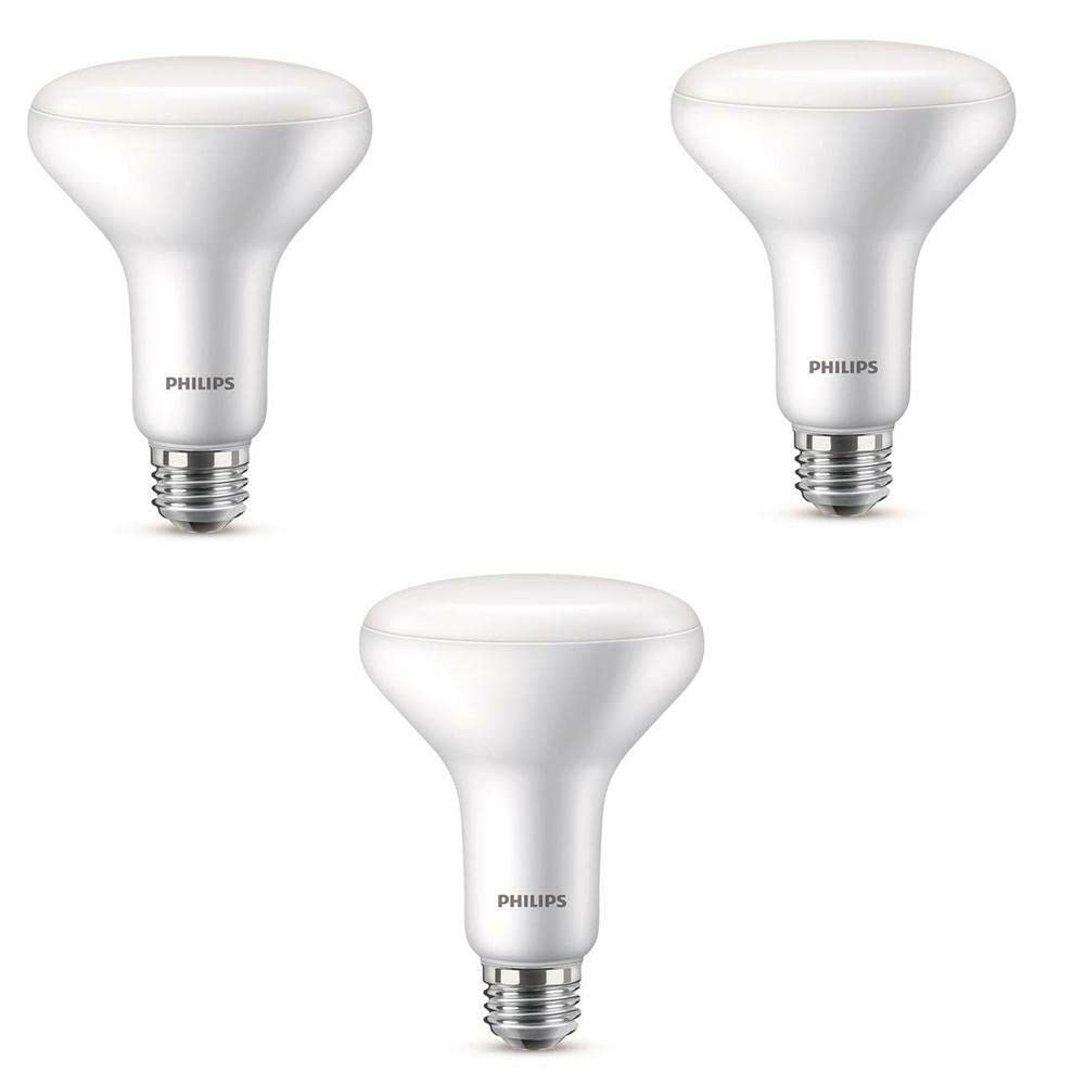 PHILIPS LED 7.2w (65w Equivalent) Dimmable Indoor BR30 Flood Light Bulb - 650 lumens - Daylight - E26 Medium Base (3 Pack)