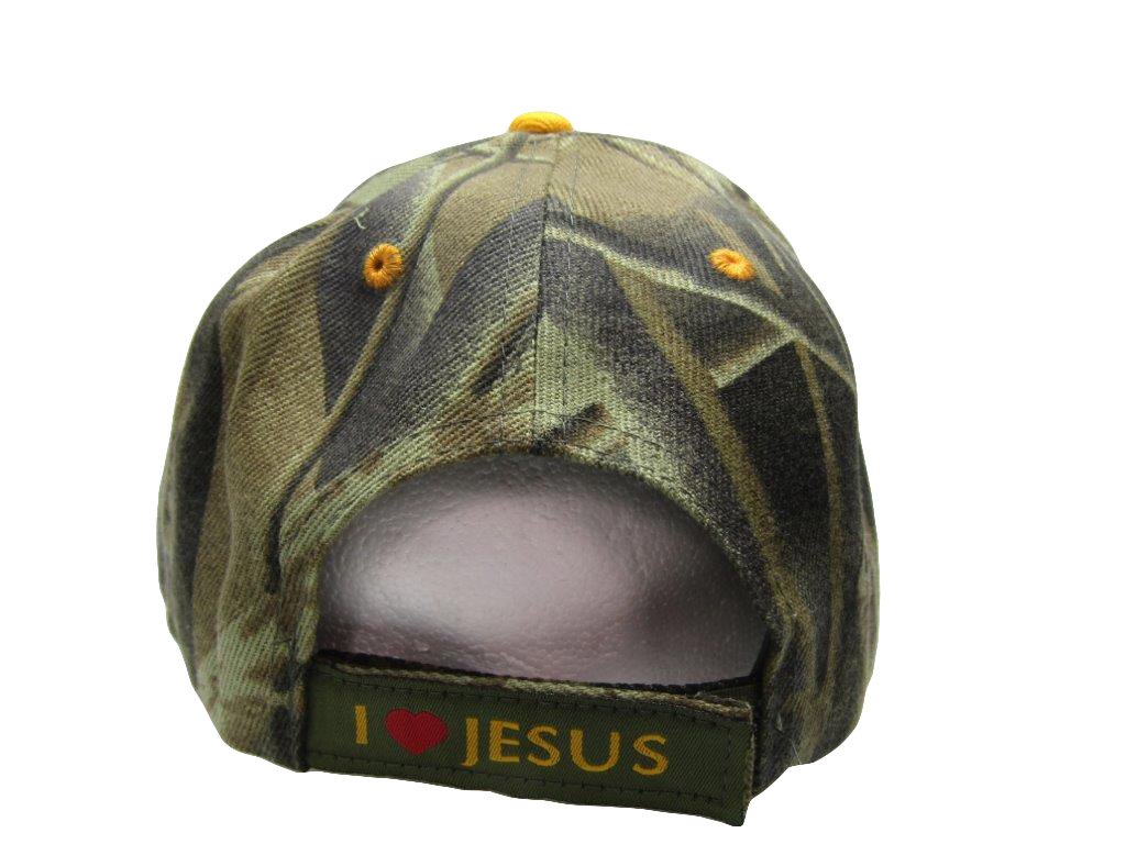 AES John 3:16 Christ Jesus Cross Christian Camo Camouflage Embroidered Cap Hat