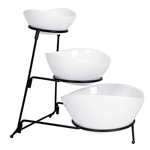Gibson 92702.04 Server Set, 3 Tier, Black