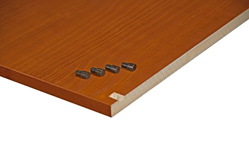 Palace Imports 100% Solid Wood Set of 4 Small Shelves for Family Wardrobe ONLY, Java, 16 Metal Pins Included