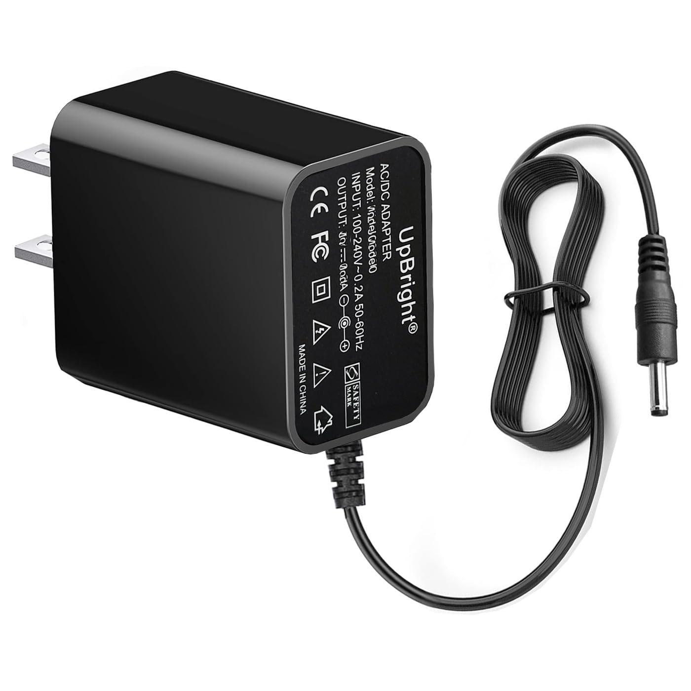 UpBright 6V AC/DC Adapter Compatible with Braun 63990 64797 Harbor Freight Tools 845 350 Lumen Worklight Rechargeable Lithium Li-Ion 3.7V 2000mAh Rugged Work Light 6VDC Power Supply Battery Charger