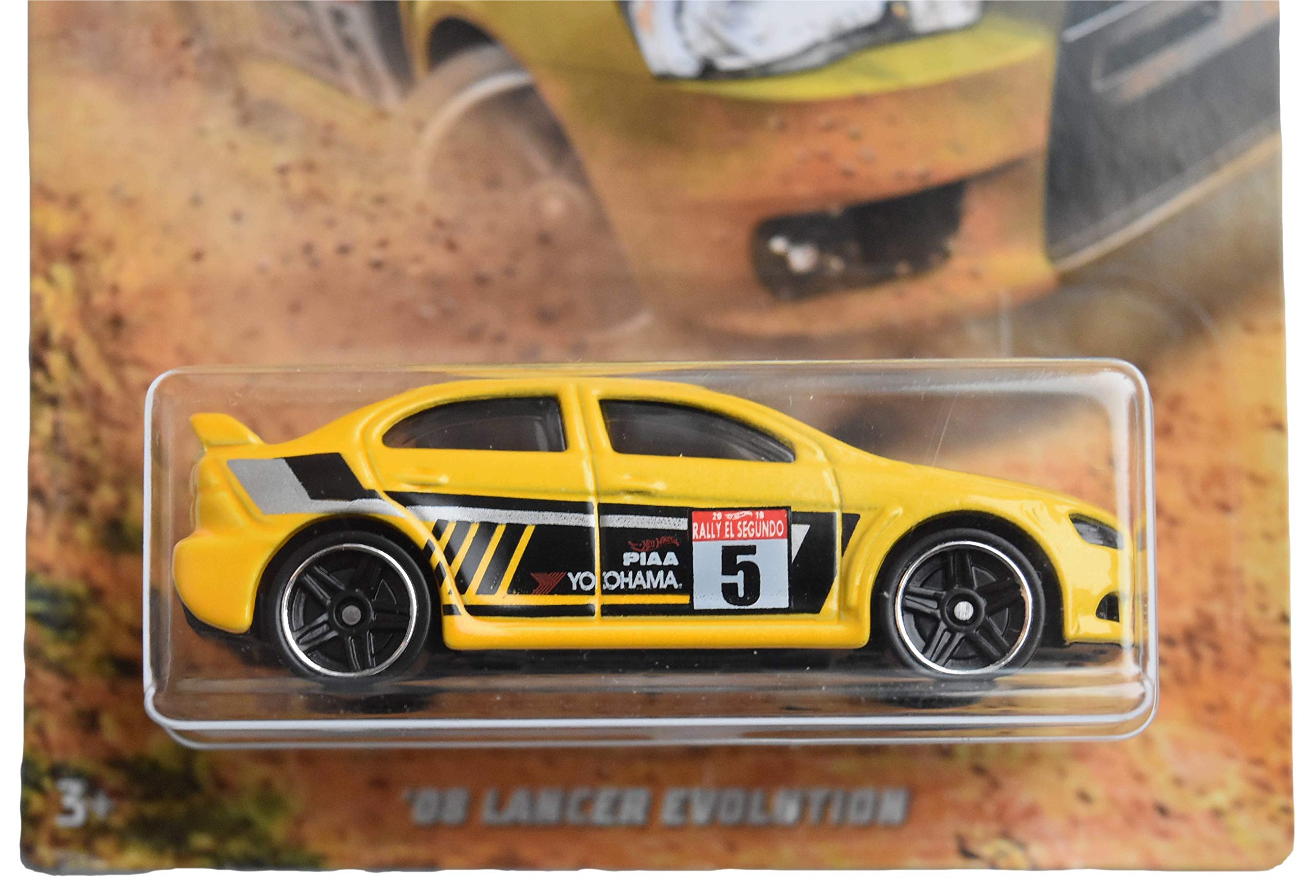 Hot Wheels '08 Lancer Evolution 2/6, Yellow