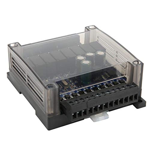 ALREMO HUANGXING - Programmable Control Board, Industrial Grade 32 Bit CPU PLC for FX2N, for Programming General Purpose FX2N 20MR Professional Use(Bare Board + Shell)