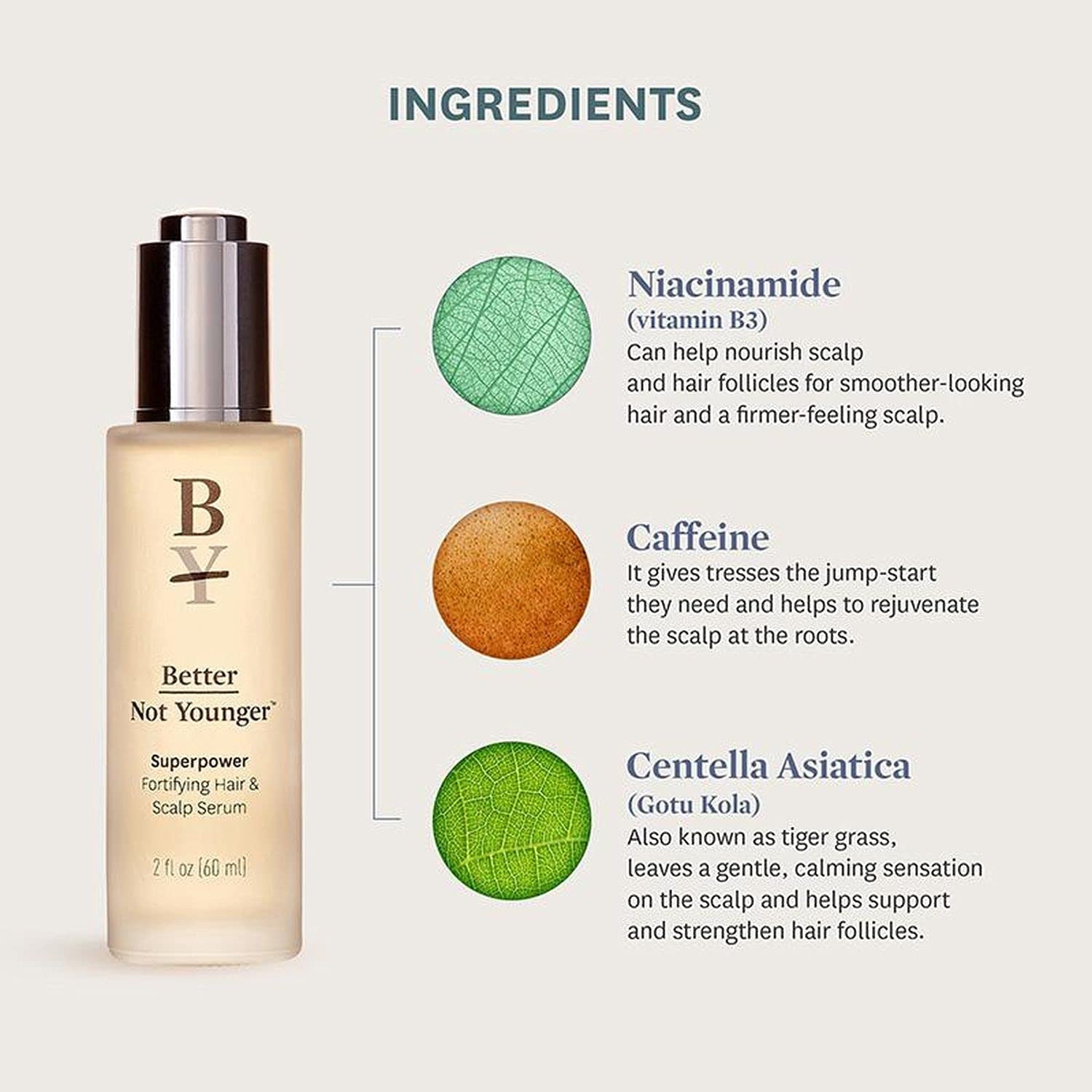 Better Not Younger Wake Up Call Shampoo, 8 Oz. Conditioner, 8 Oz. and Superpower Fortifying Hair & Scalp Serum Bundle