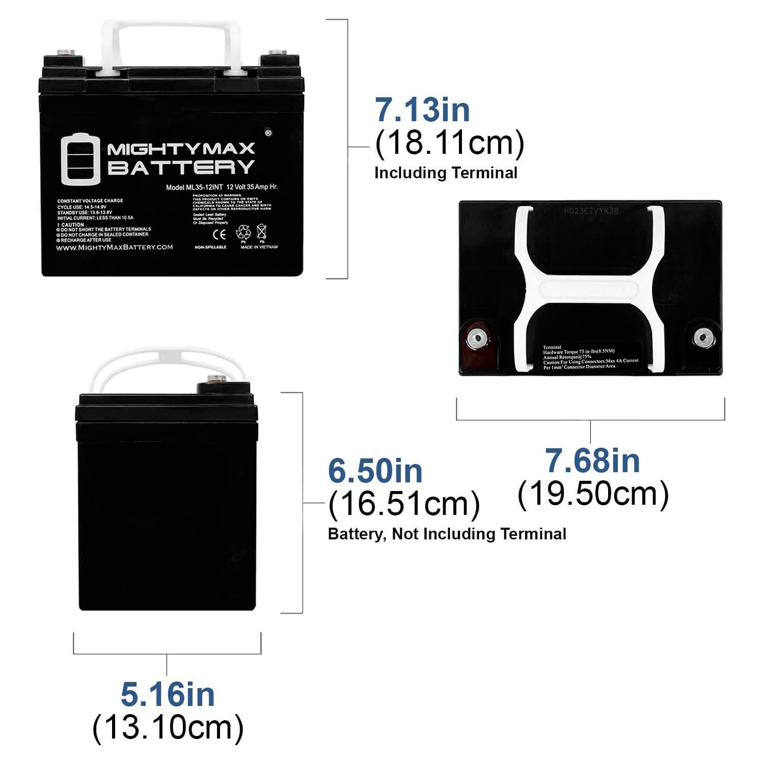 Mighty Max Battery 12V 35AH INT Battery Replaces Jazzy Select GT Power Chair - 2 Pack Brand Product