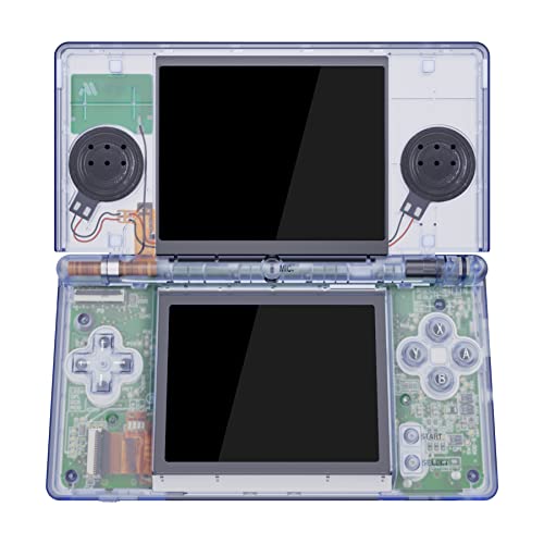 eXtremeRate Glacier Blue Replacement Full Housing Shell for Nintendo DS Lite, Custom Handheld Console Case Cover with Buttons, Screen Lens for Nintendo DS Lite NDSL - Console NOT Included