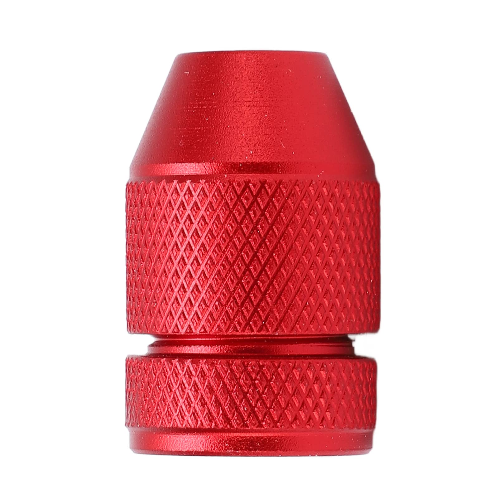 Aluminum Alloy Adjustable Drill Depth Stop Collar Red Woodworking Drilling Auxiliary Tool for Furniture Installation(For 0.04 to 0.2in Drill Bit)