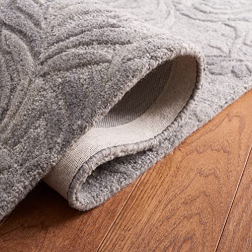 SAFAVIEH Jardin Collection Accent Rug - 3' x 5', Grey, Handmade Wool, Ideal for High Traffic Areas in Entryway, Living Room, Bedroom (JAR732G)