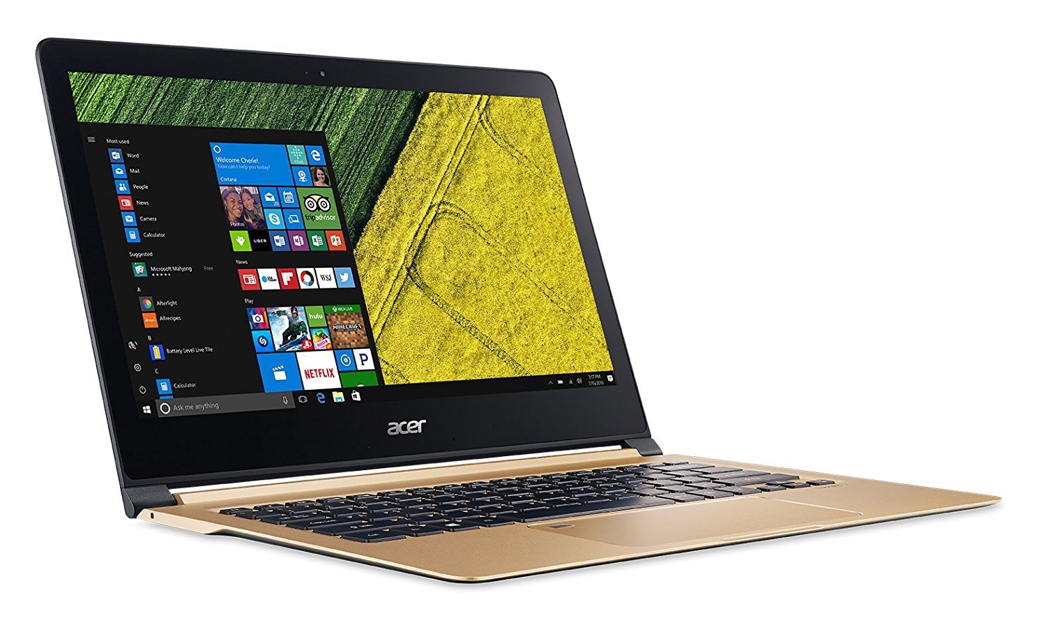 Acer Swift 7, 13.3" Full HD, 7th Gen Intel Core i7-7Y75, 8GB LPDDR3, 512GB SSD, Windows 10, Luxury Gold SF713-51-M51W