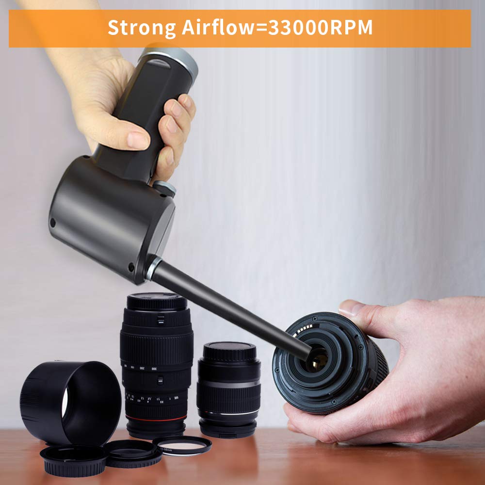 AFMAT Cordless Air Duster, Compressed Air Can for Computers, Rechargeable Air Duster for Computer, Electronic Air Duster for Computers, 6000mAh Reusable Keyboard Cleaner, 10W Fast Charging Air Blower