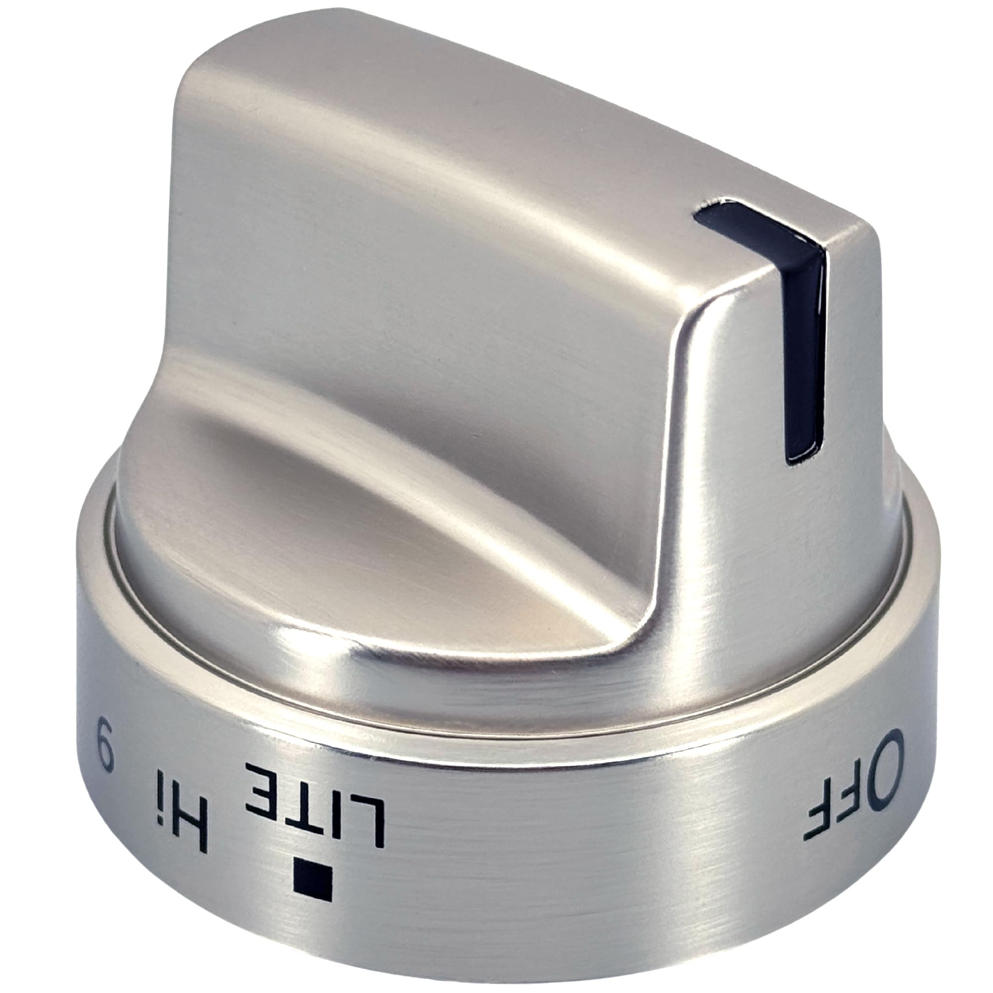 5 Pack of WB03X24818 Stove Knob β Premium Stainless Steel Stove Knob Replacements β Reinforced D-Shape Hole β Burner Range Replacement Knobs Compatible with GE Gas Stoves