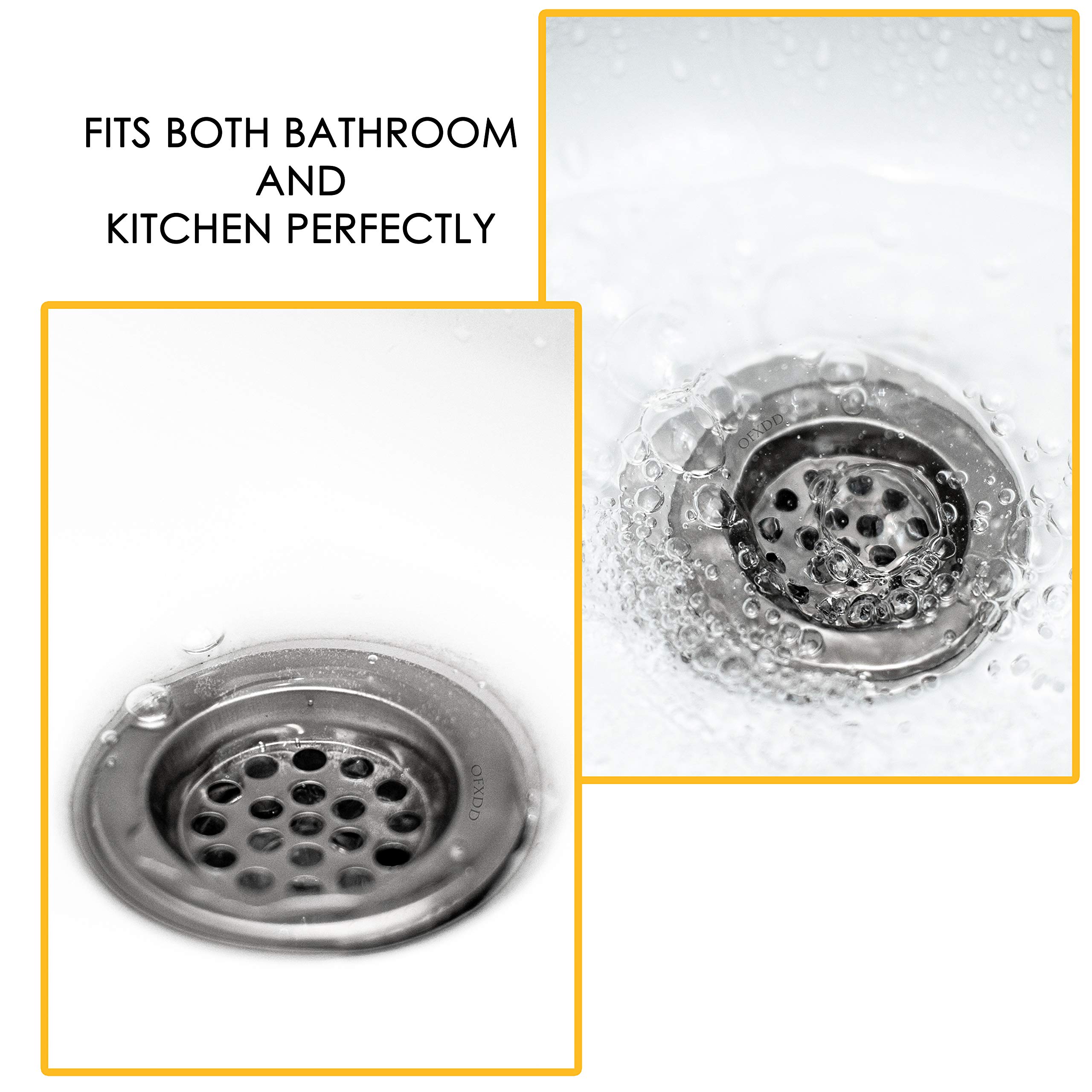 Bathtub Drain Hair Catcher, Kitchen Sink Strainer 2.5", Hair Catcher for Tub Drain, Tub Drain Protector