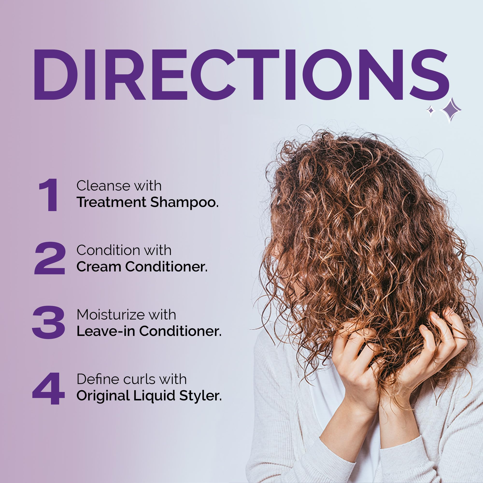Curl Keeper Medium Curl Starter Kit for Curly Hair - Travel Size Set Includes Original Liquid Styler, Treatment Shampoo, Cream Conditioner & Leave-In Conditioner - Maximum Definition Shine & Moisture
