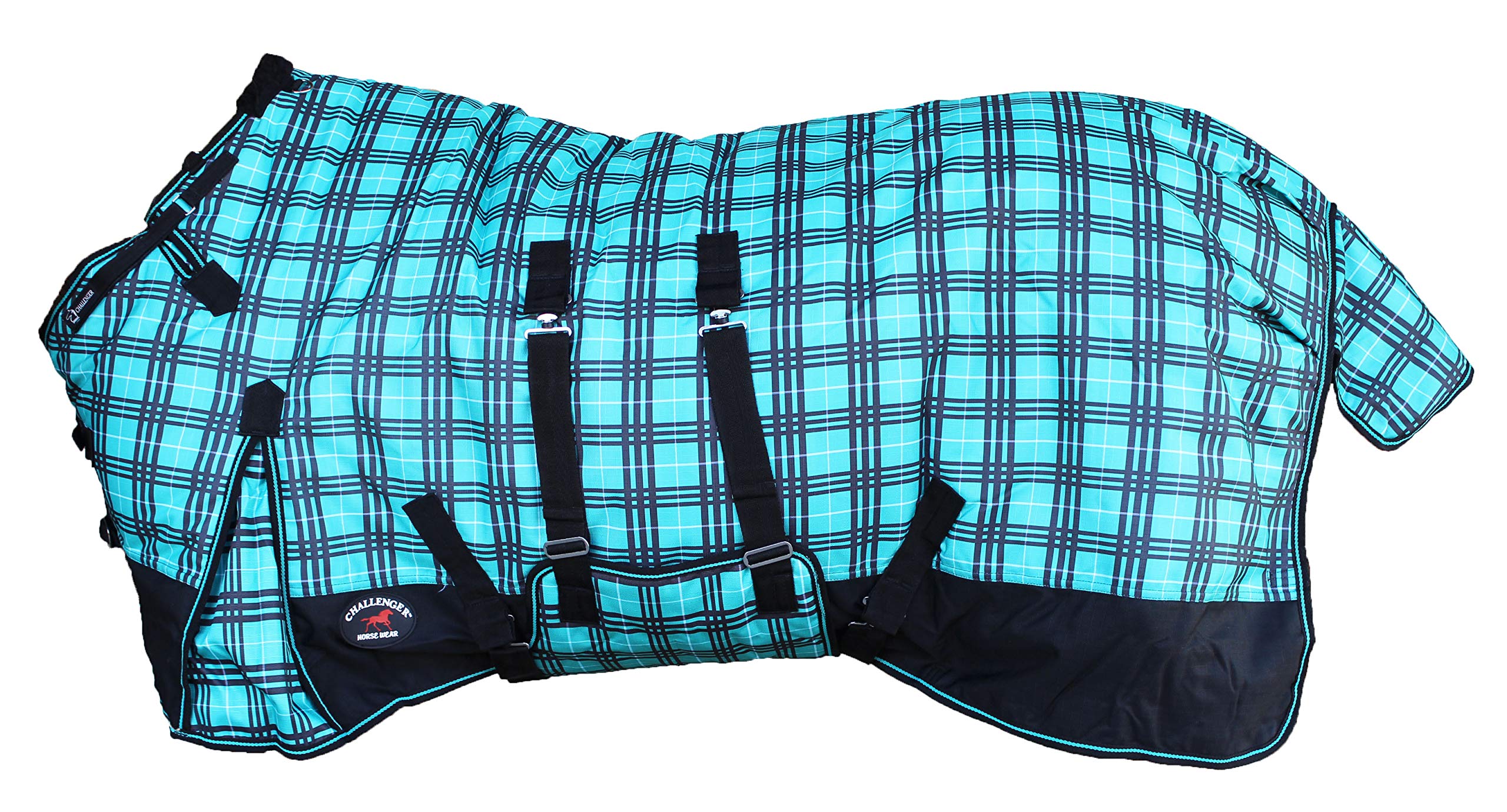 CHALLENGER 66" 1200D Turnout Waterproof Rain Horse Sheet Light Winter Blanket 389B