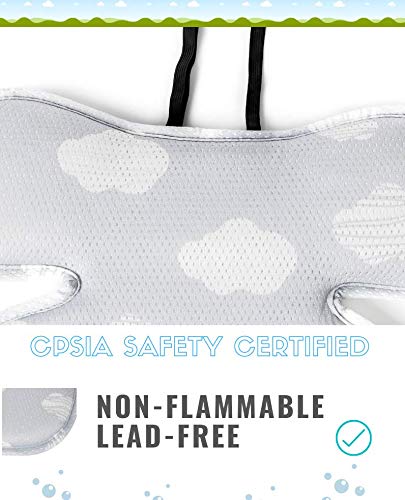 Agibaby 3D Mesh Stroller Liner Infant/Baby | Cushion| Pad| Seat Insert for Carseat (Cloud - Baby Size)