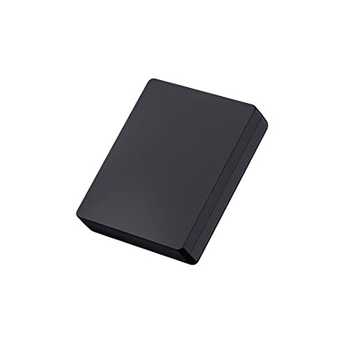 MONOLIX Slim Engagement Ring Box, Thin Unique Sliding Lid, Elegant Discreet Secret Surprise Marriage Wedding Proposal Case (Black, Mini)