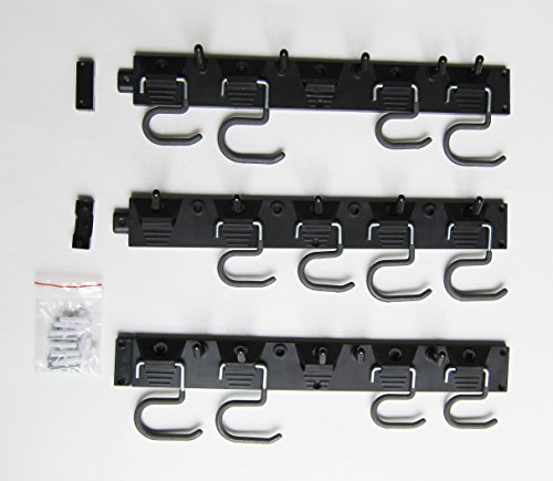 FITOOL Adjustable Storage System 48 Inch, Wall Holders for Tools, Wall Mount Tool Organizer, Garage Organizer, Garden Tool Organizer, Garage Storage