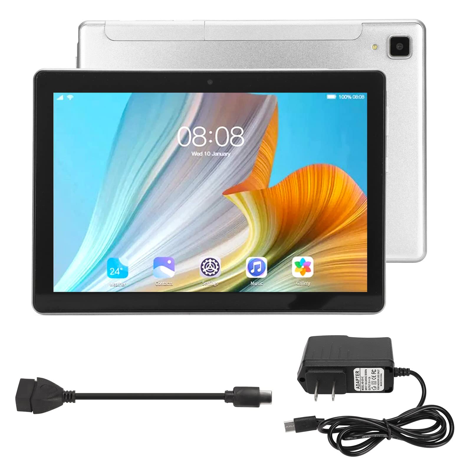 Aumoo HD 100-240V 8.1 inch 5G WiFi Type-C Tablet PC Tablet US Plug