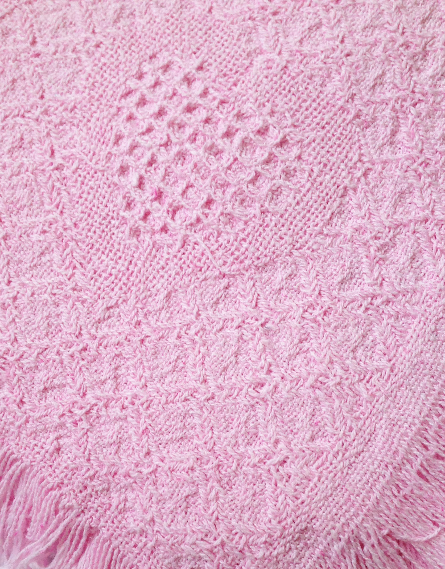 Custom Embroidered Monogrammed Pink Girl Cotton Woven Personalized Baby Blanket