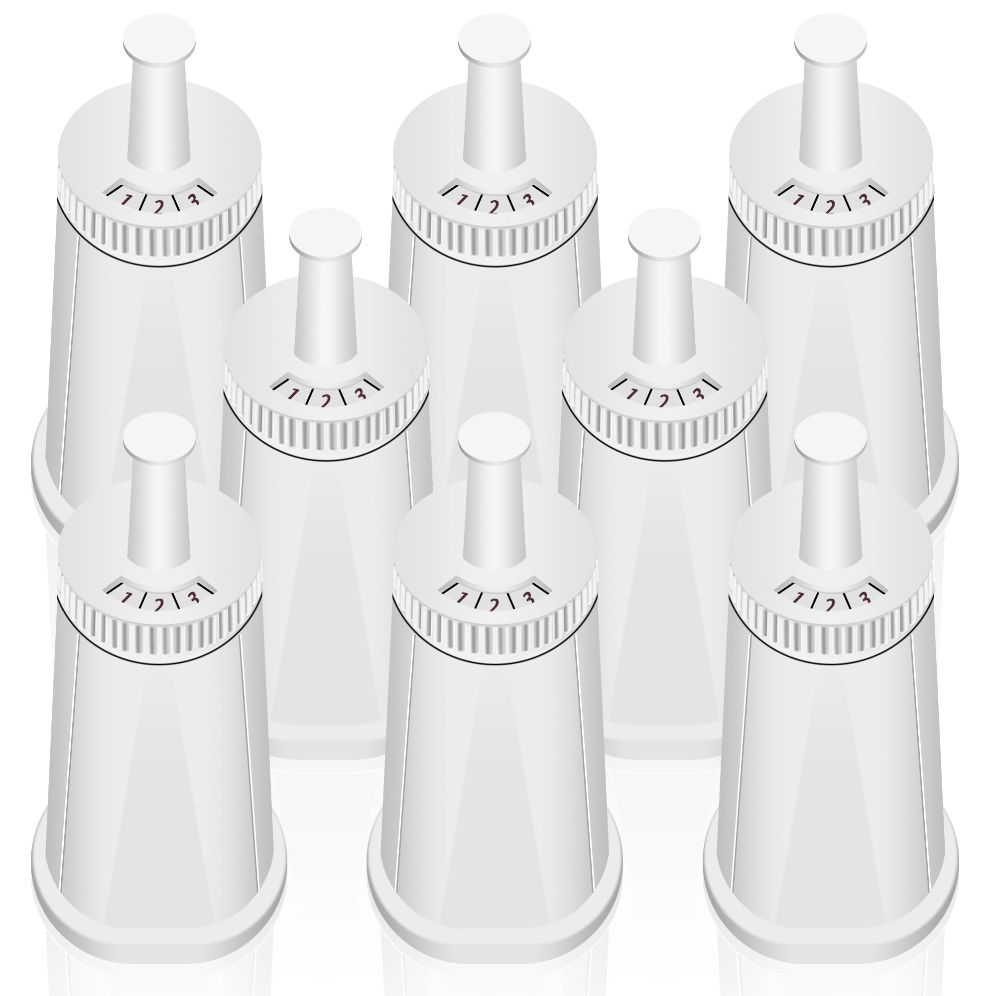 8 Pack Replacement Water Filter for Breville Espresso Machine Barista Touch Bes880, Barista Pro BES878, Oracle Touch BES990, Oracle BES980, Dual Boiler BES920 Bambino ClaroSwiss Sage