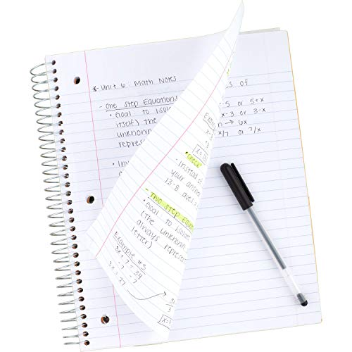 Five Star Spiral Notebook, 3-Subject, Wide Ruled Paper, 10-1/2" x 8", 150 Sheets, Harvest Yellow (930011CJ1)