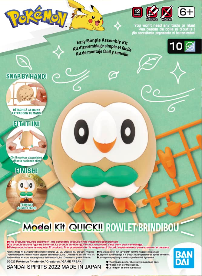 Hobby Kit Pokemon Model Kit Quick!! 10 Rowlet