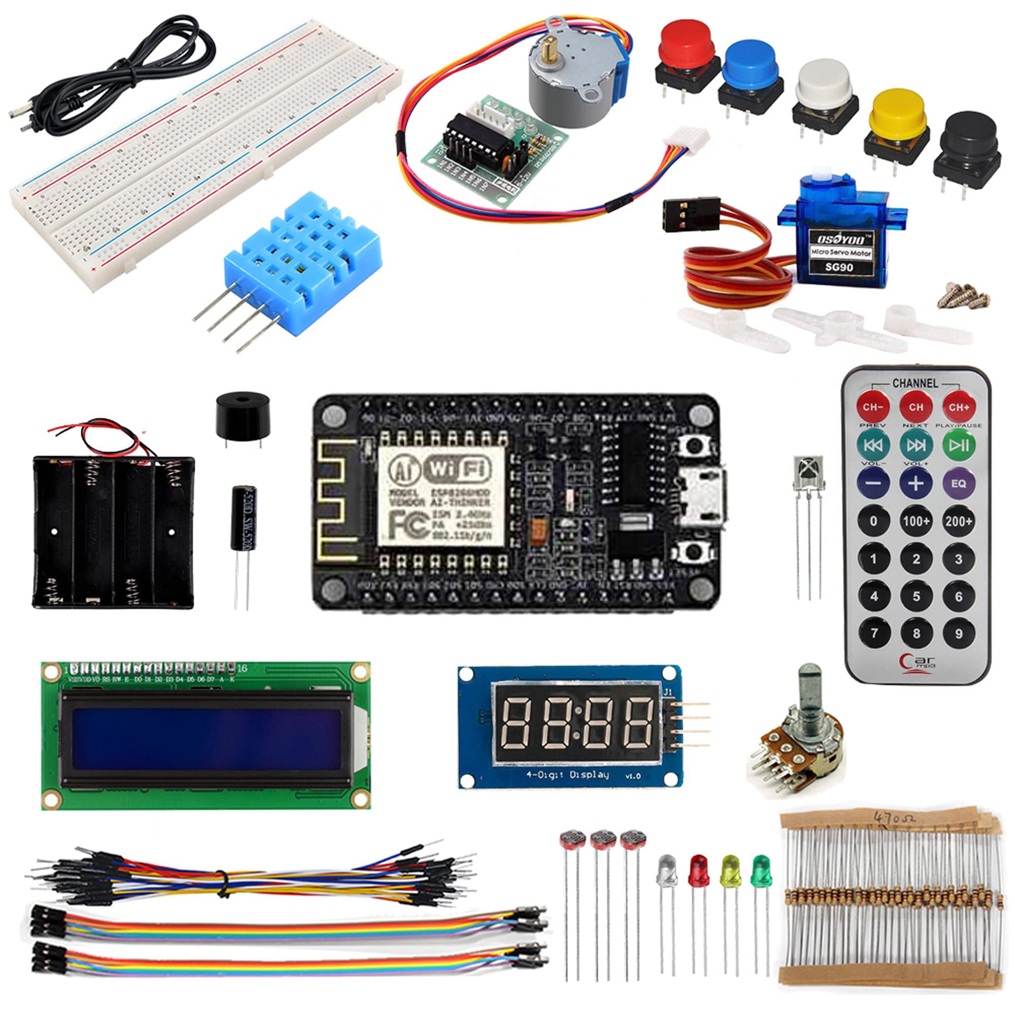 OSOYOO ESP8266 NodeMCU IOT Starter kit with ESP-12E Development Board Open Source Serial Module
