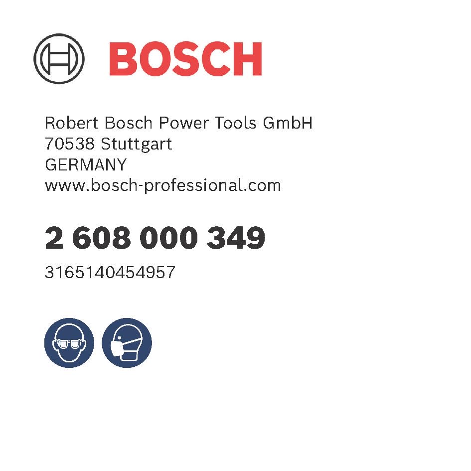 Bosch 2608000349 Grinding Plate Medium/Hard 4.92In