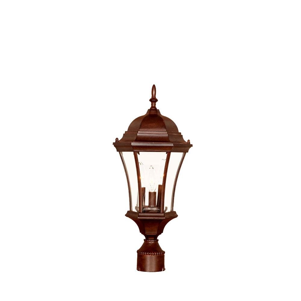 Acclaim 5208BK/SD Richmond Collection 3-Light Post Mount Outdoor Light Fixture, Matte Black