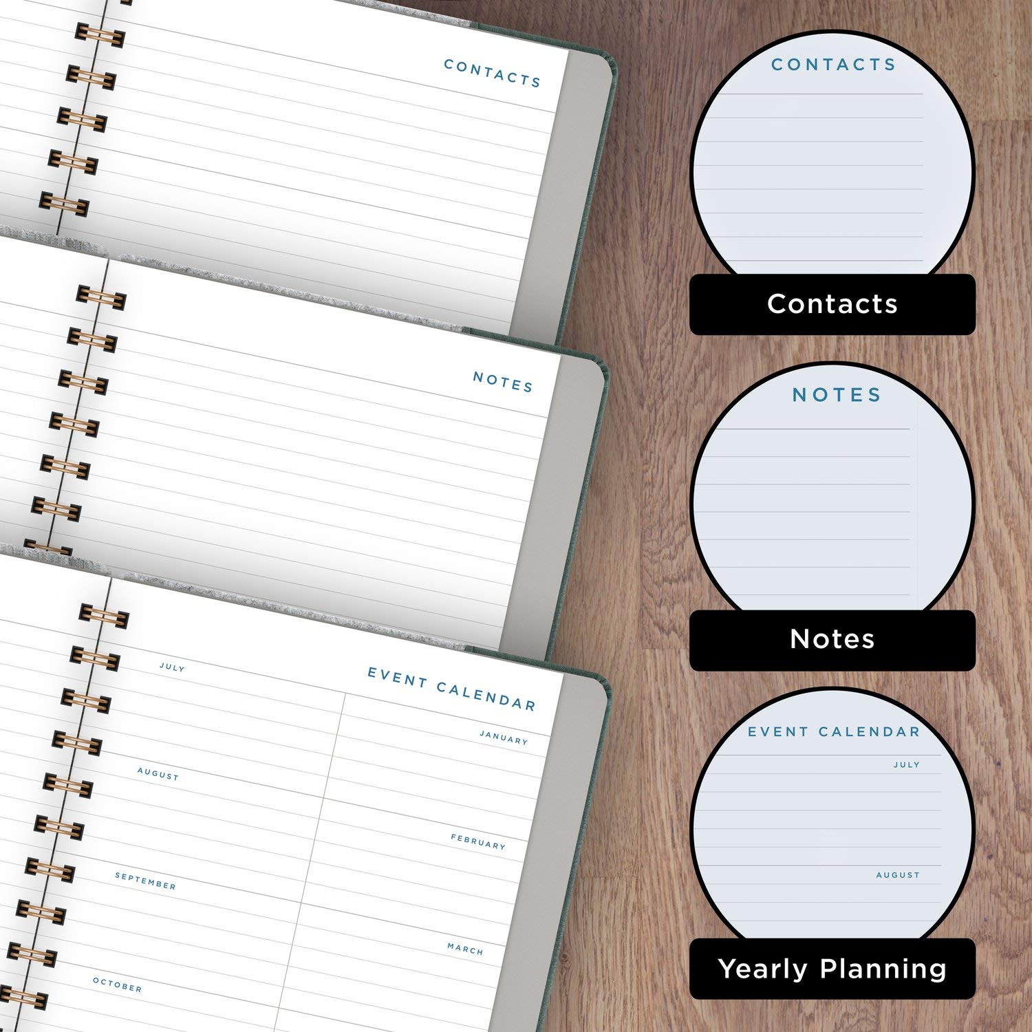 Academic Planner 2021-2022, AT-A-GLANCE Weekly & Monthly Planner, 5-1/2" x 8-1/2", Small, for School, Teacher, Student, Signature Collection, Gray Felt (YP200A25)
