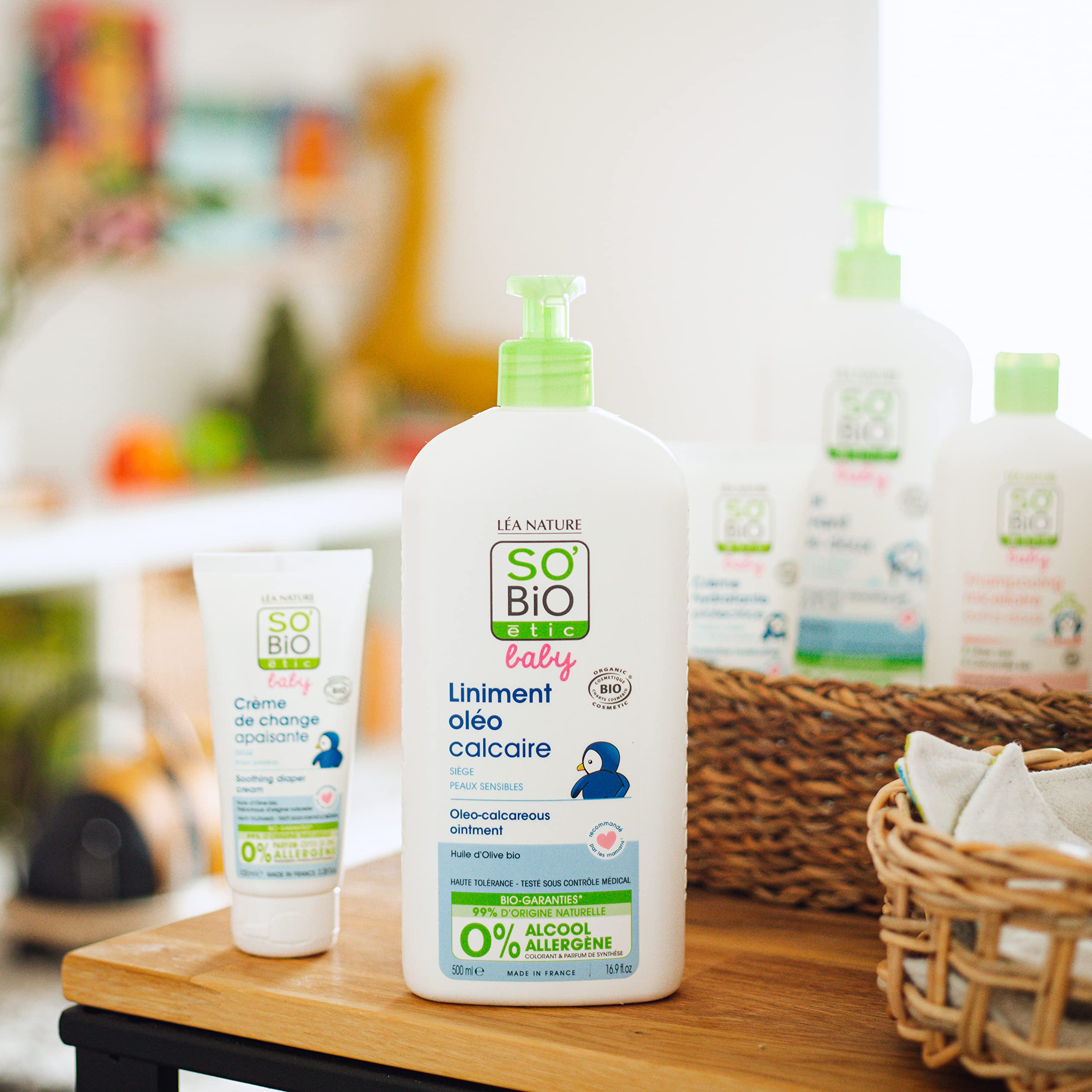 SO'BiO étic | Baby Cleansing Wipes | Organic & Biodegradable Micellar Water Wet Wipe Skin Cleanser for Newborn, Infant, Toddler | 70 Wipes