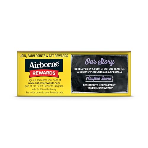 Airborne Elderberry + Zinc & Vitamin C Effervescent Tablets, Immune Support Supplement With Powerful Antioxidant Vitamins A C E, 20 Fizzy Drink Tablets, Elderberry Flavor
